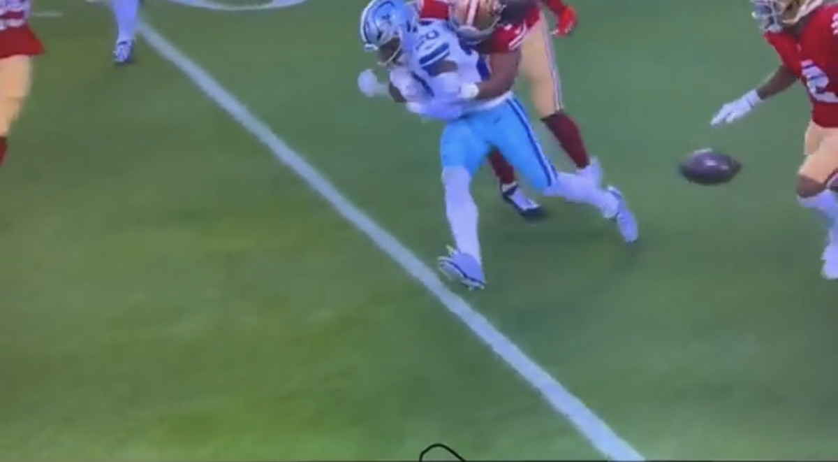 Dallas Cowboys Down 14-0; Tony Pollard Controversial FUMBLE at San ...