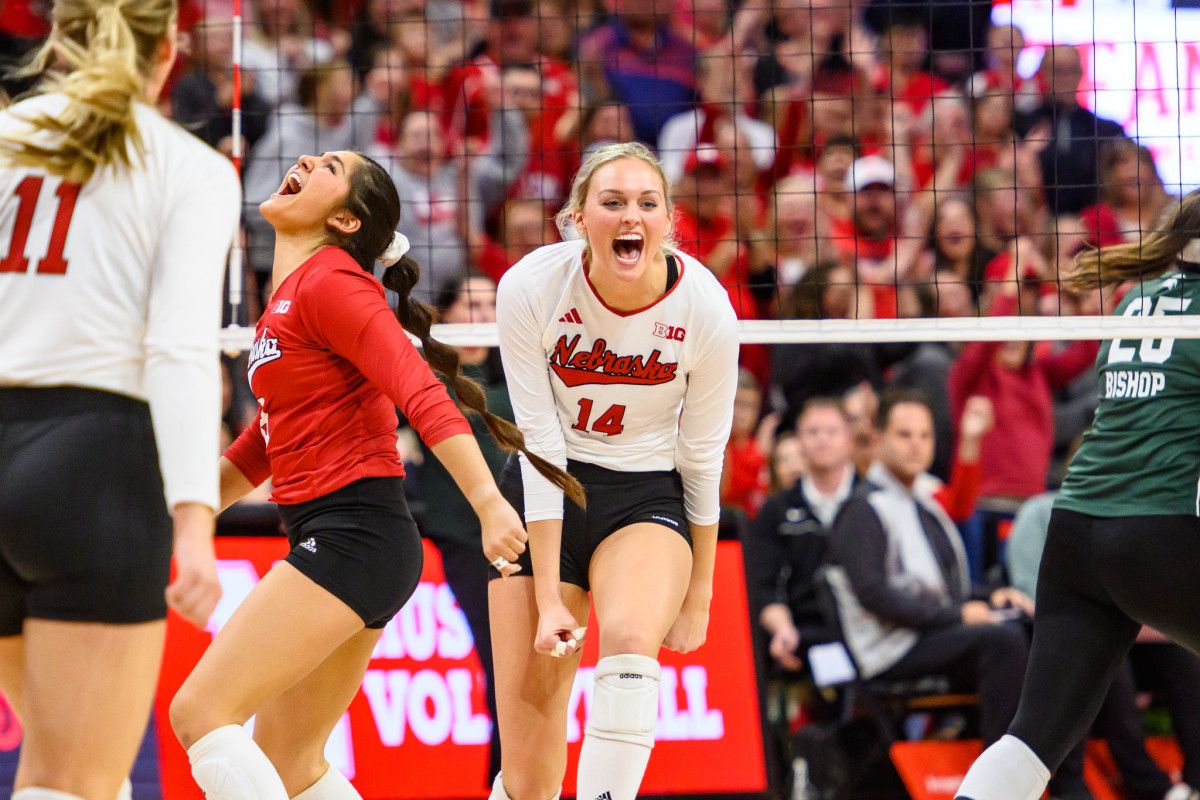 Gallery: Nebraska Volleyball Beats Spartans in Four Sets - All Huskers
