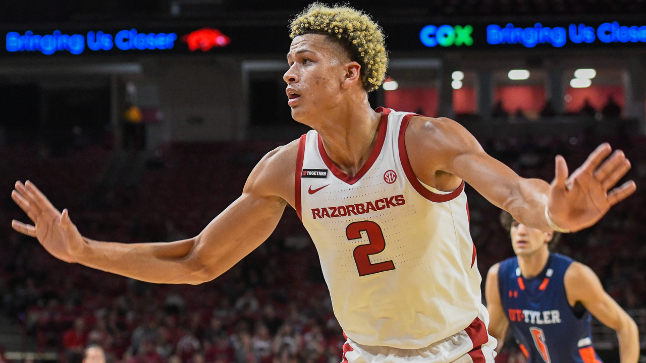 Hogs' El Ellis, Trevon Brazile After Big Win - Sports Illustrated All ...