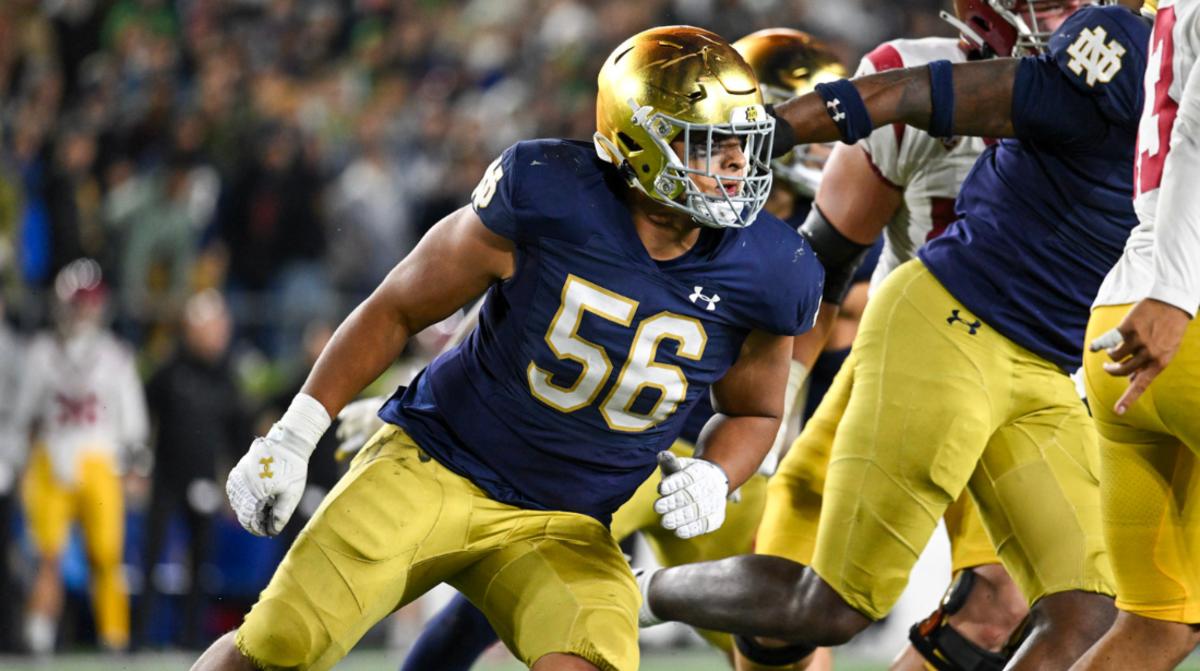 Notre Dame Defensive Tackle Howard Cross III Earns Walter Camp All ...