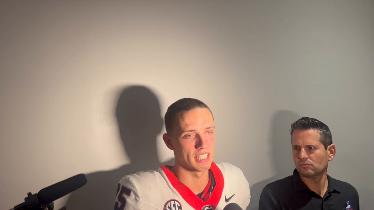 Georgia Football Quarterback Carson Beck Discusses Big Win Over Florida ...