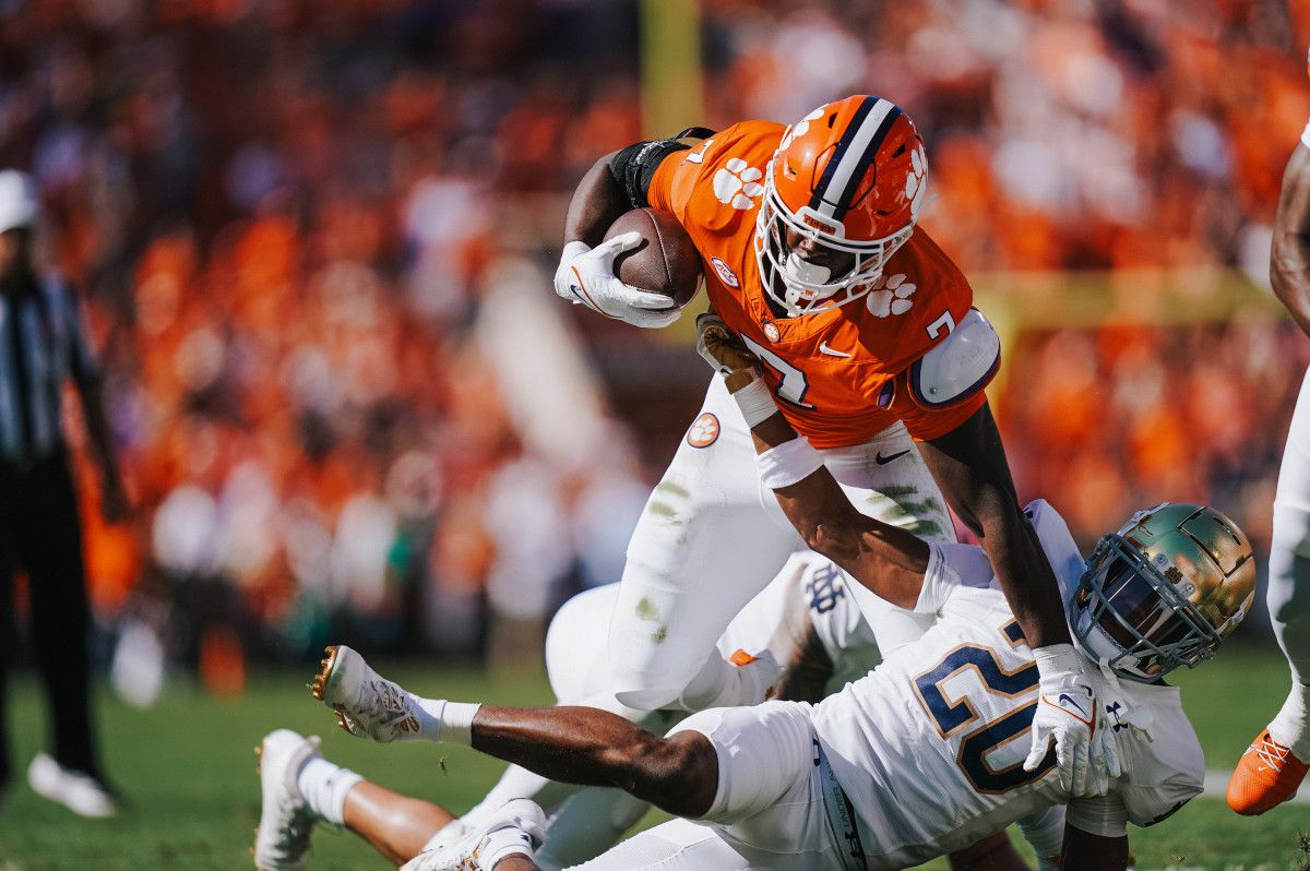 Clemson Football: Phil Mafah comments on his career day against Notre ...