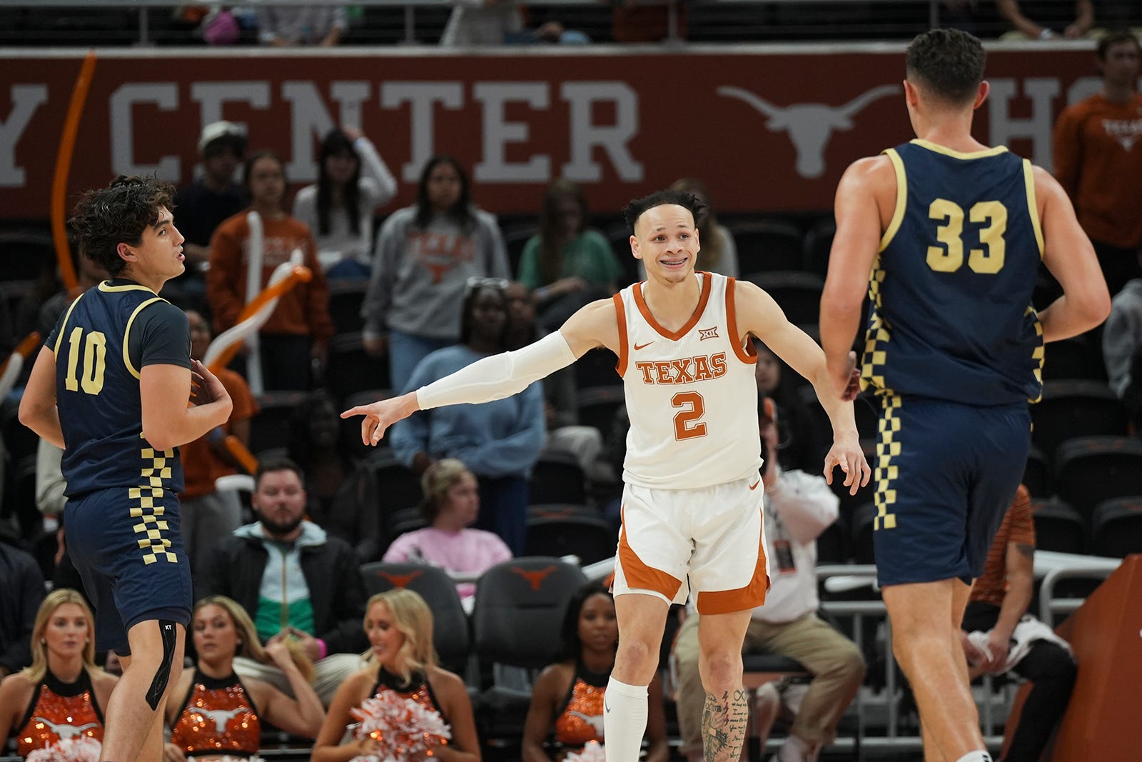 WATCH: Texas Longhorns Chendall Weaver Flies in For Highlight Put-Back ...