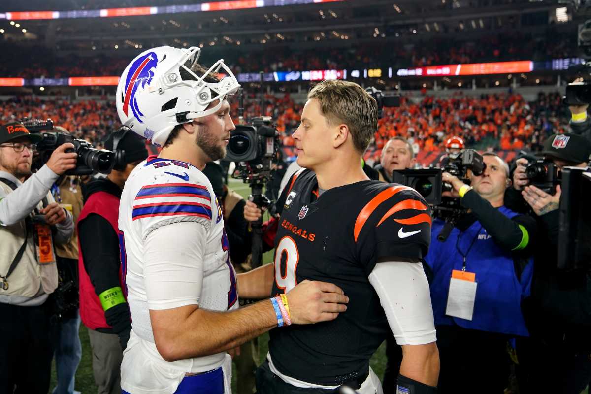 Mics Caught Joe Burrow and Josh Allen Having a Sweet Chat After Bengals Beat Bills - Sports ...
