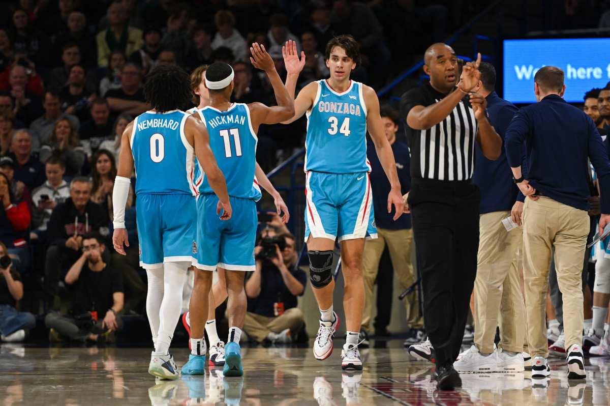 Photos: Gonzaga men's basketball wears Nike N7 uniforms in 2023-24 ...