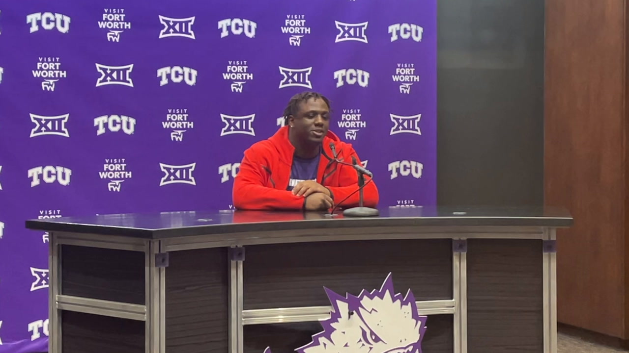 WATCH! - Shad Banks Jr. Postgame Interview - Sports Illustrated TCU ...