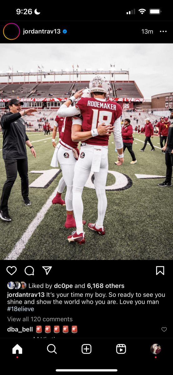 FSU Quarterback Jordan Travis Expected to Travel With Seminoles for ...