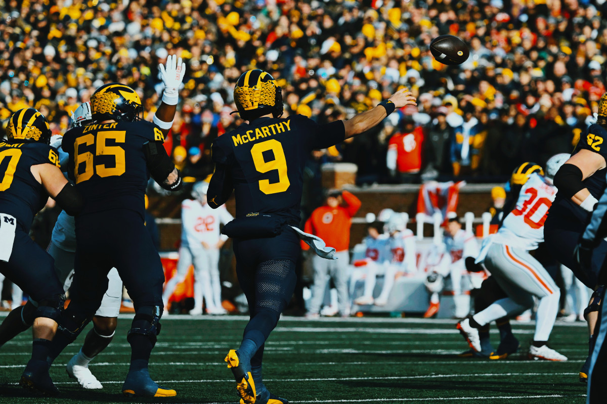 Michigan football QB J.J. McCarthy says he is 'almost healed' heading ...