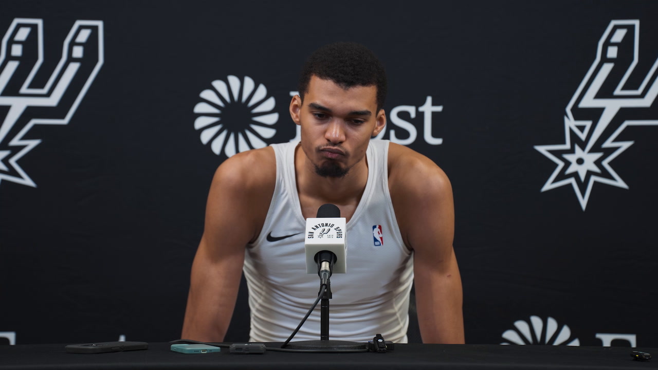 Victor Wembanyama Speaks Following Win Over Los Angeles Lakers (Credit: San Antonio Spurs ...