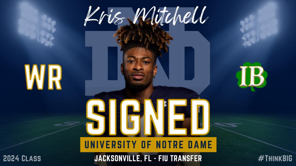 Notre Dame Signs Transfer Receiver Kris Mitchell - Sports Illustrated ...