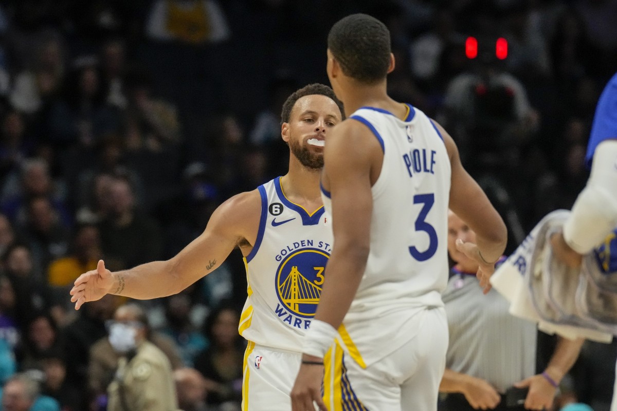 WATCH: Steph Curry and Jordan Poole Share Wholesome Moment - Inside the ...