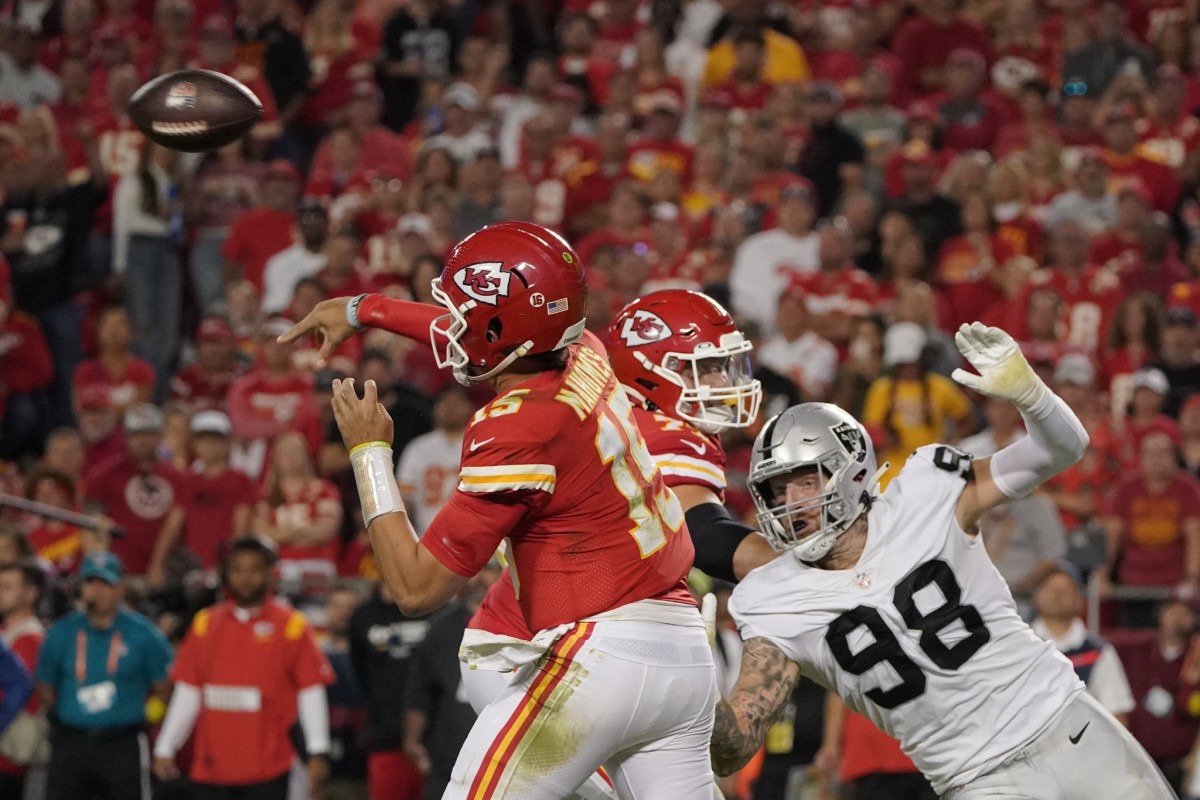 Las Vegas Raiders Maxx Crosby and Patrick Mahomes has become a rivalry going against each other ...
