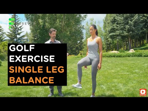 Golf Exercise: Improve balance on one leg with this simple exercise ...