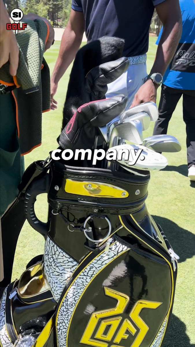 Dexter Fowler Show Off His Bag at the American Century Championship ...
