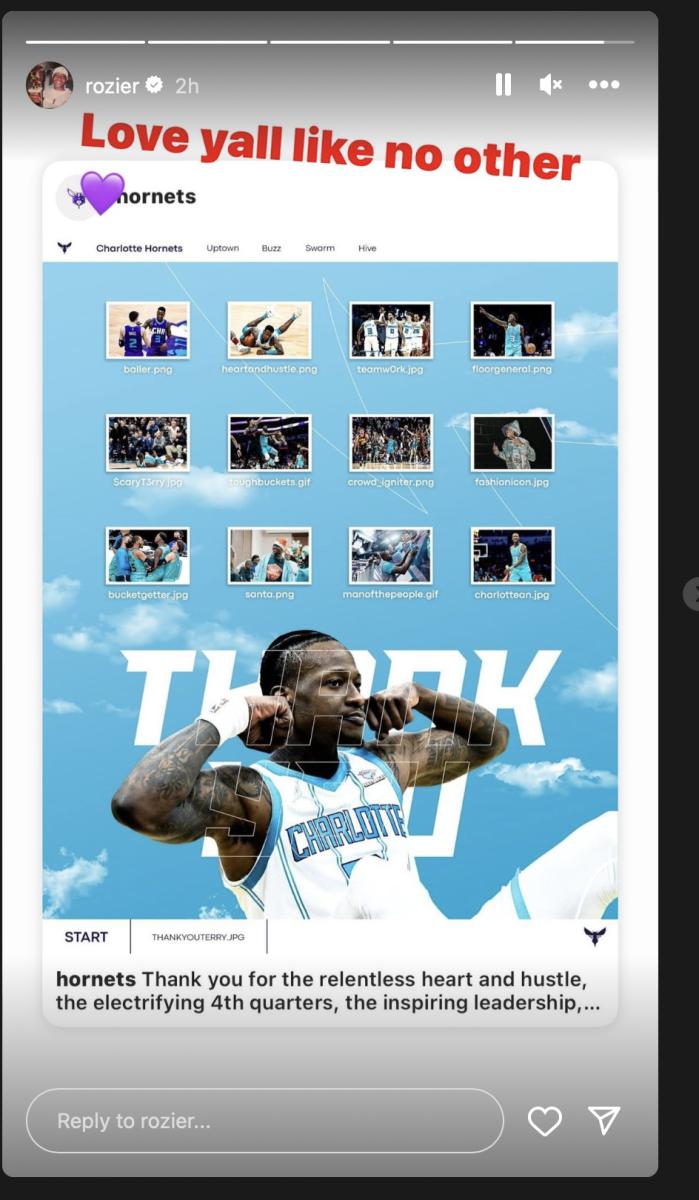 Terry Rozier's Instagram Story After Getting Traded To Miami Heat ...