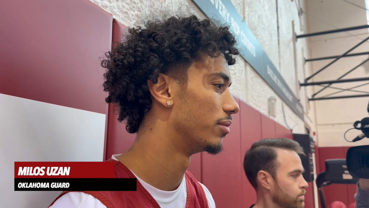 WATCH: Oklahoma G Milos Uzan Interview - Sports Illustrated Oklahoma ...