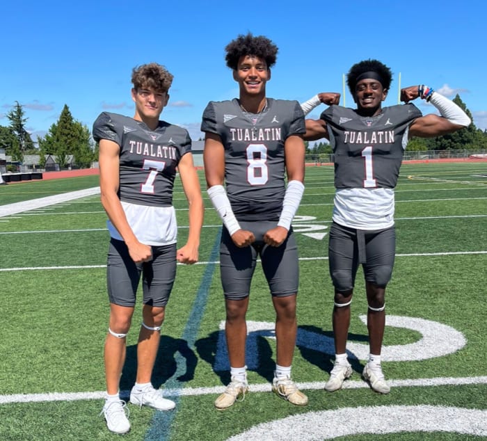 Jayden Fortier, rising Tualatin tight end, visiting Oregon, appreciates ...