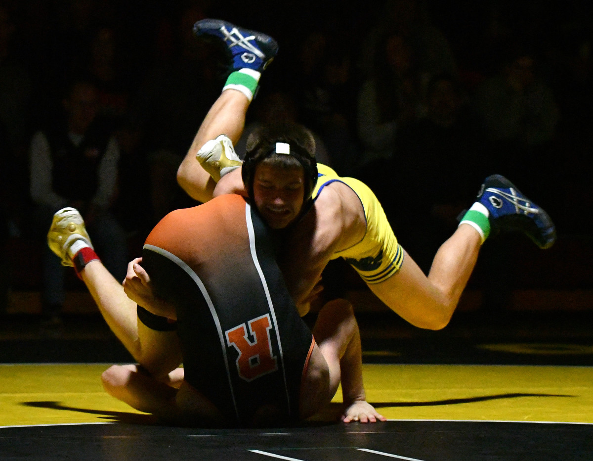 Big man on campus: Newberg’s Charlie Evans earns third wrestling state ...