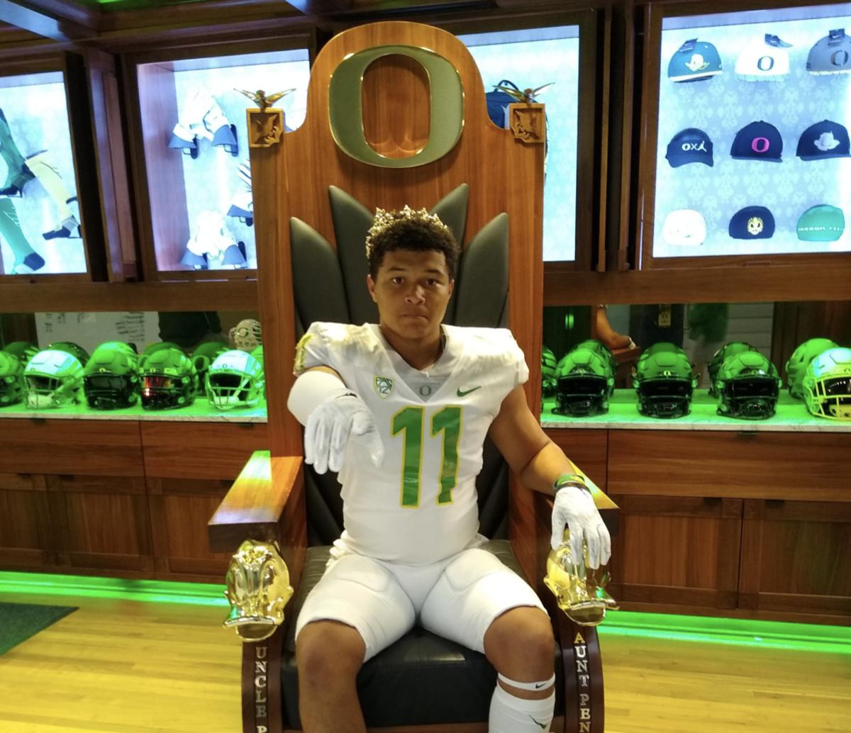 Isaiah Patterson, rising 2024 Yelm linebacker, receives Oregon Ducks ...