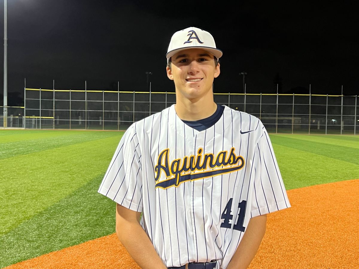 Aquinas' Anthony Ciscar allows one hit in shutout of Flanagan in ...