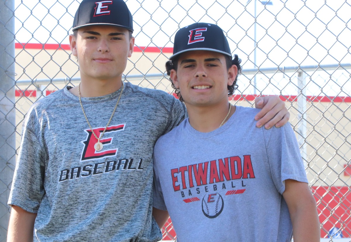 Sons of Dodgers' third-base coach, Brady and Trey Ebel, help Etiwanda ...