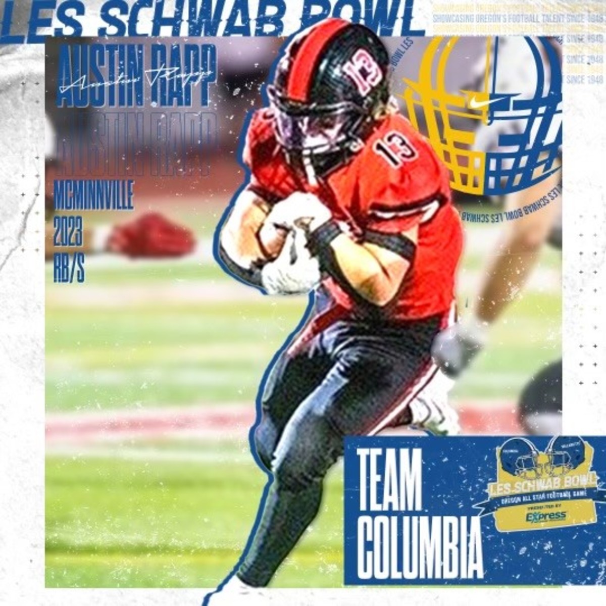 Meet the players for the 2022 Les Schwab Bowl: Austin Rapp (Team ...