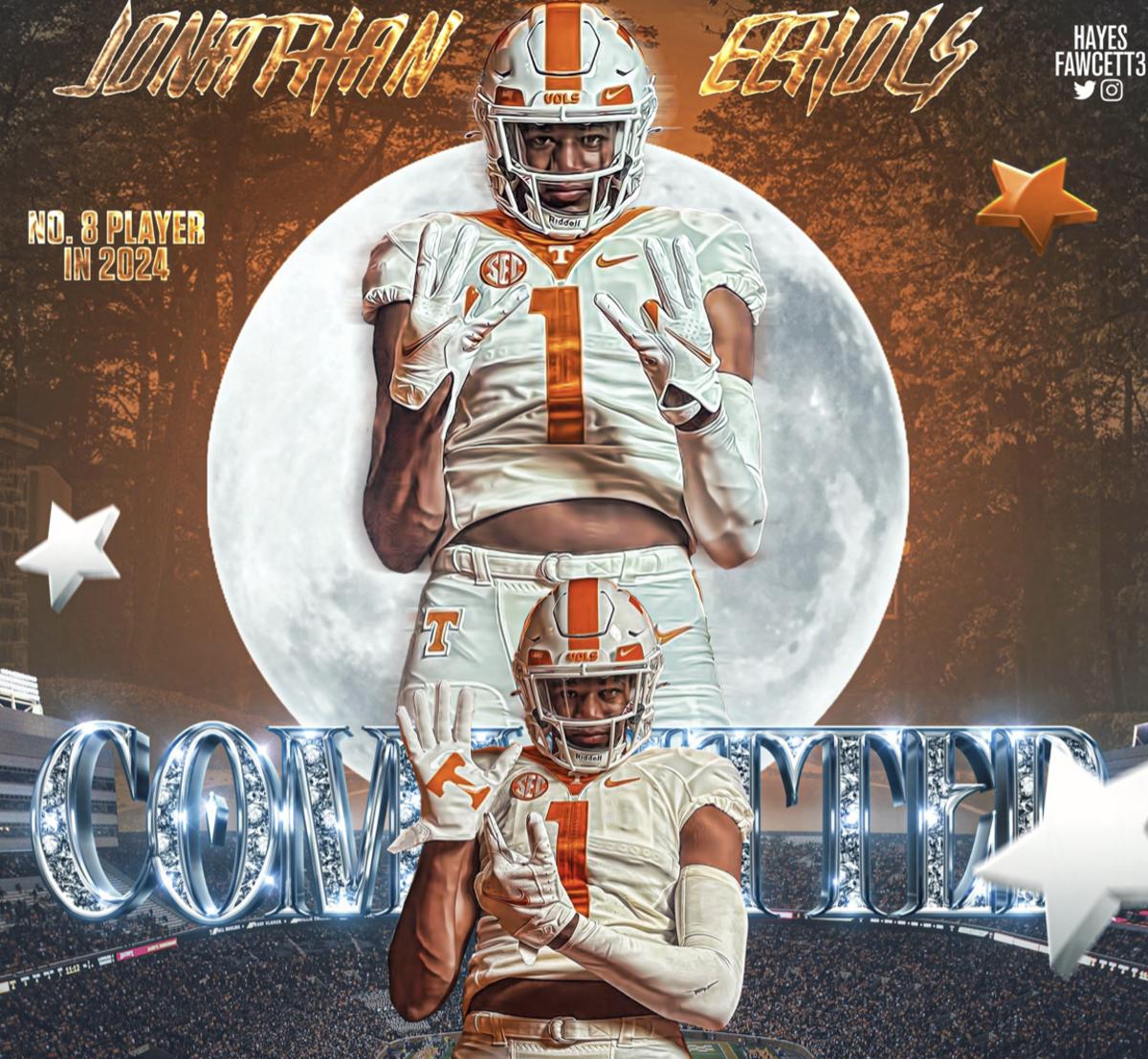 Jonathan Echols, nation's No. 1 athlete in 2024, commits to Tennessee ...