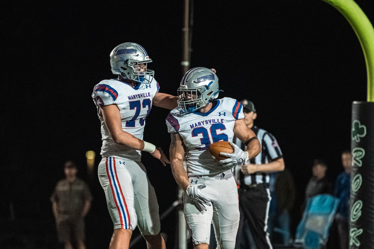 Marysville football runs by Dublin Coffman for 28-24 upset win to open ...