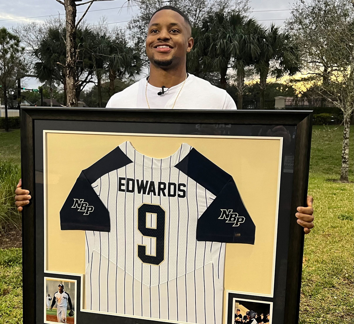 Miami Marlins' Xavier Edwards’ number retired by North Broward Prep (Florida) - Sports ...