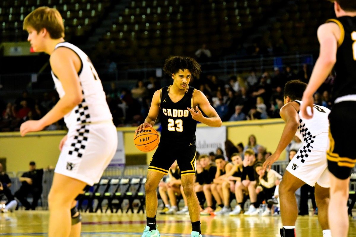 Caddo boys 2024 guard DJ Dill back at "The Big House" going for gold ...