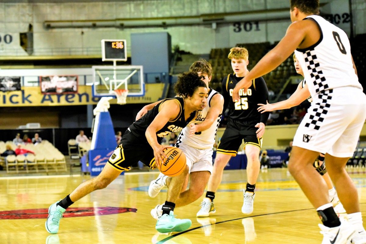 Caddo boys 2024 guard DJ Dill back at "The Big House" going for gold ...