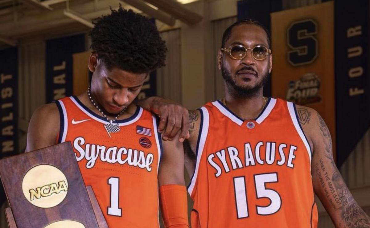 Kiyan Anthony visits Syracuse with father Carmelo Anthony: Look ...