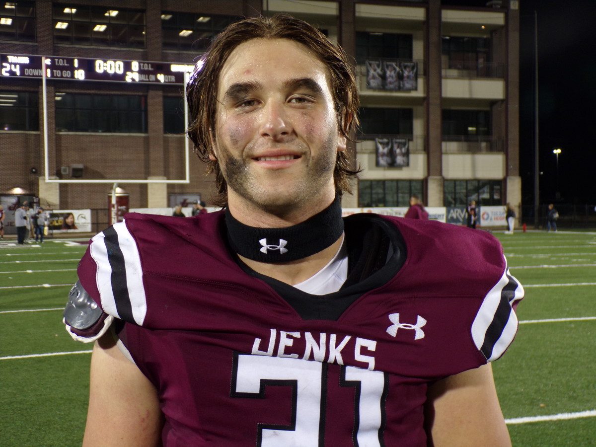 Jenks 2025 RB/DL Hudson Ball adjusting quite well in second season with ...