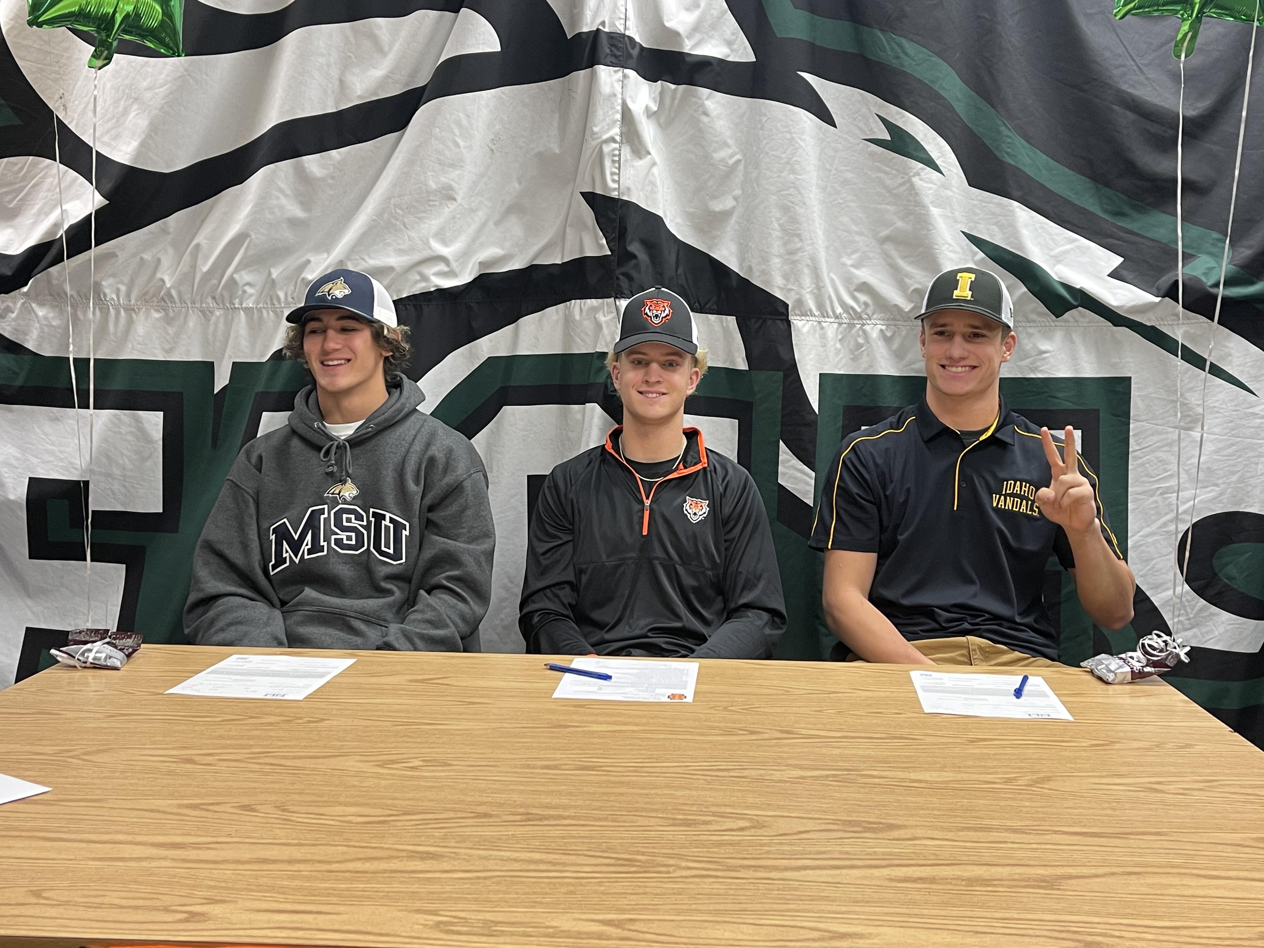 Four Eagle High School football players sign with D1 programs on ...